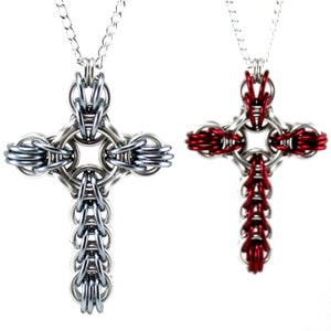 Chainmaille Celtic Cross Tutorial - Etsy