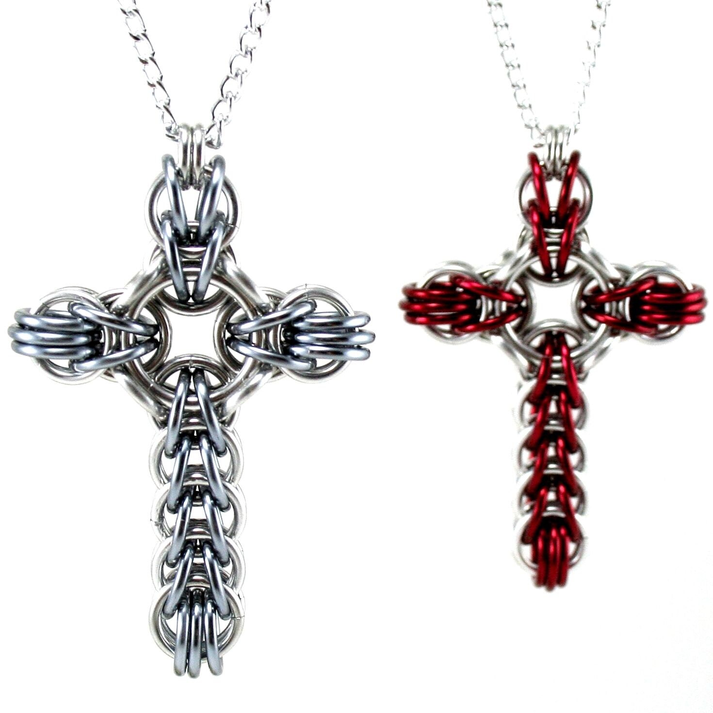 Chainmaille Celtic Cross Tutorial - Etsy