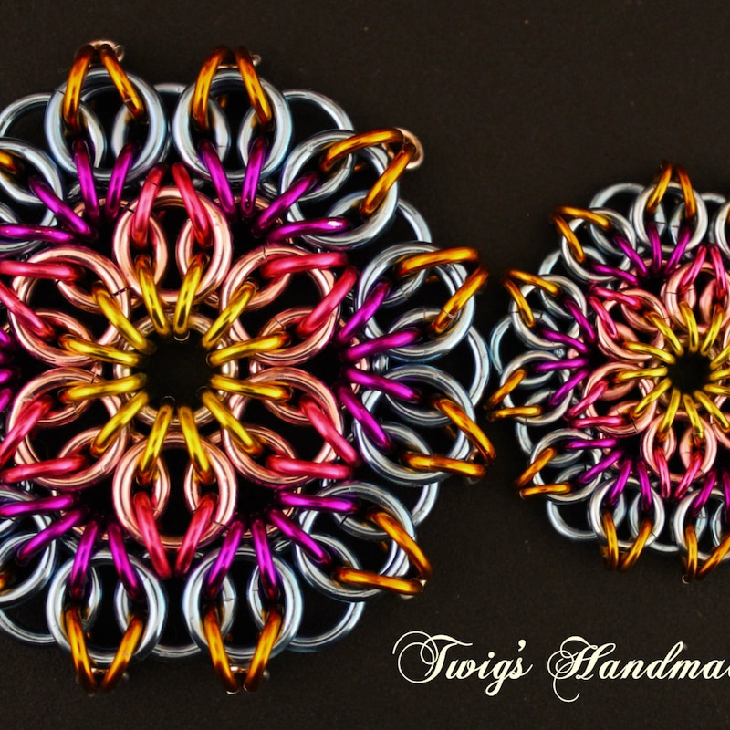 Chain Maille Pendant - Etsy