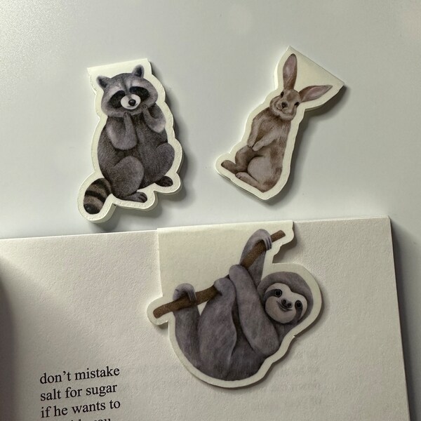 Animal Bookmarks - Etsy