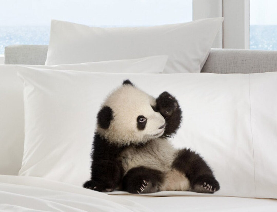 Printed Pillow Case Standard/queen Size - Eco Friendly Bedding - Panda ...