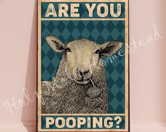 Are You Pooping Funny Poster - Etsy