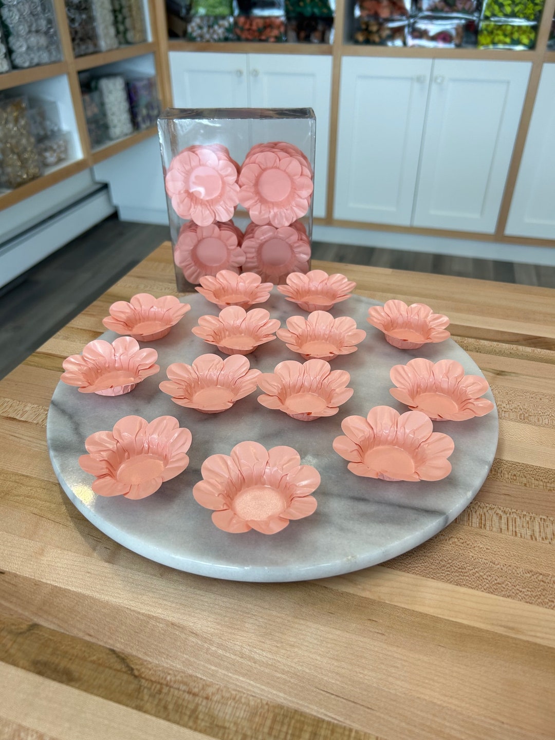 Peach Wrappers for Holding Chocolate Truffles/ Rustic Wedding ...