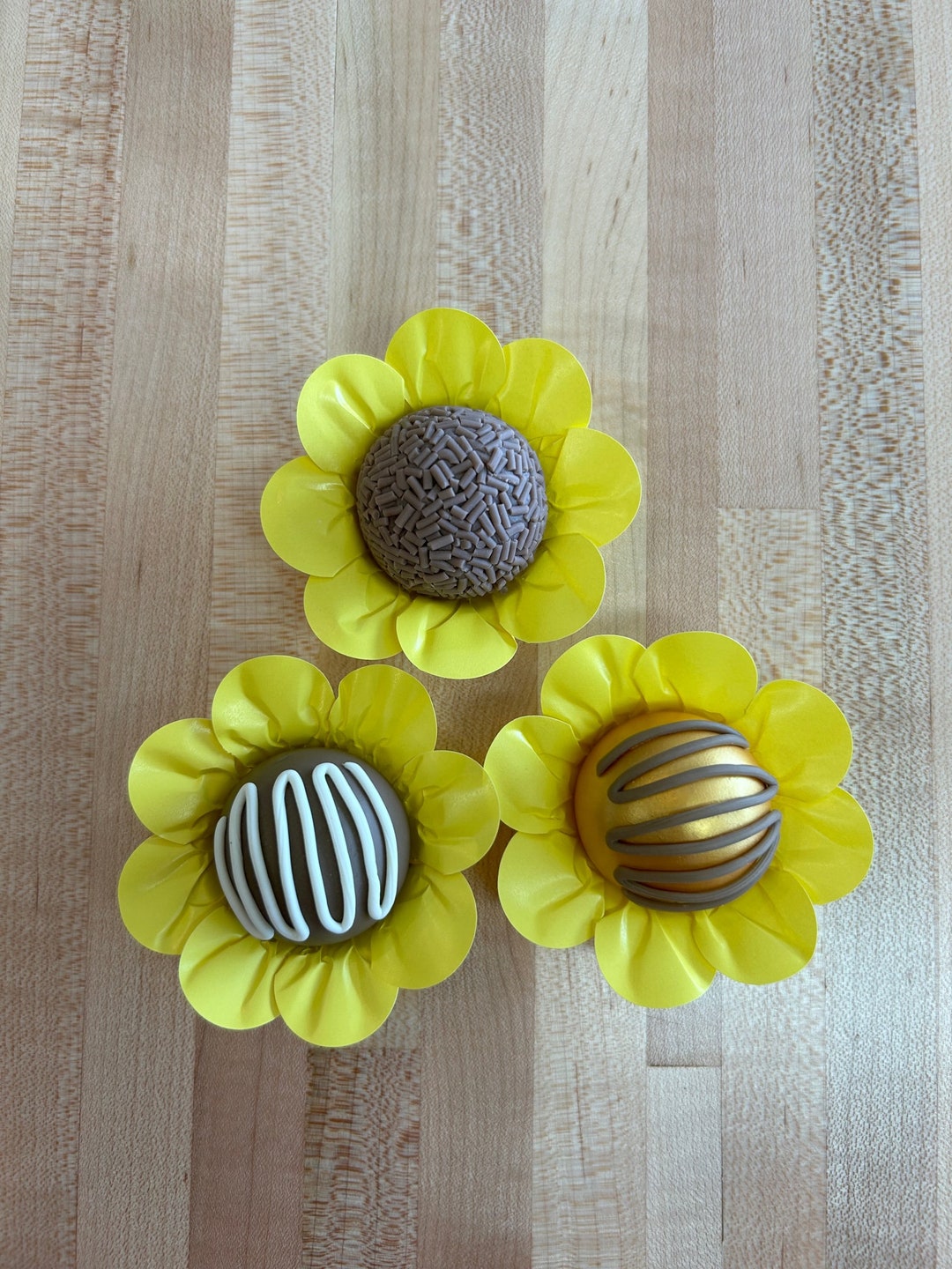 Yellow Wrappers for Holding Chocolate Truffles/ Rustic Wedding ...