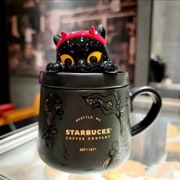 Cat Starbucks Cup - Etsy