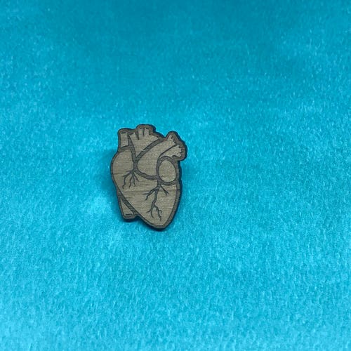 Anatomical Human Heart Pin: Colorful Hard Enamel Pin for - Etsy