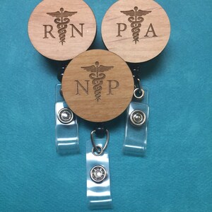 PA, Physician Assistant, Wood-engraved Badge Reel - Etsy