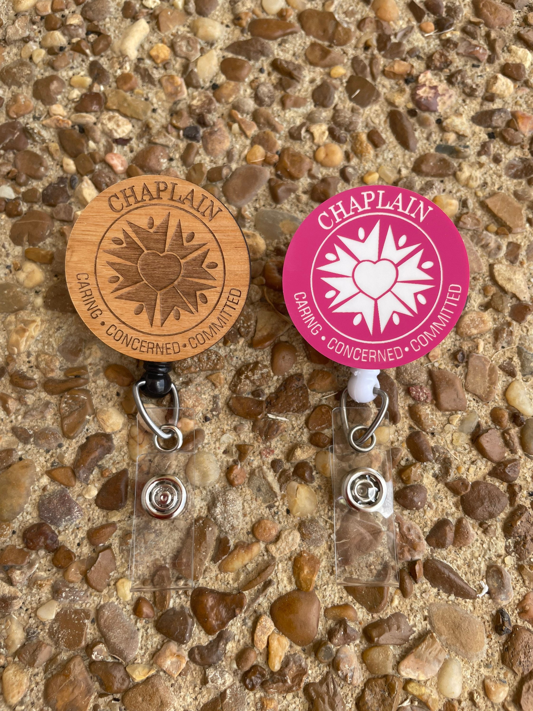 Wooden Chaplain Badge Holder - Etsy