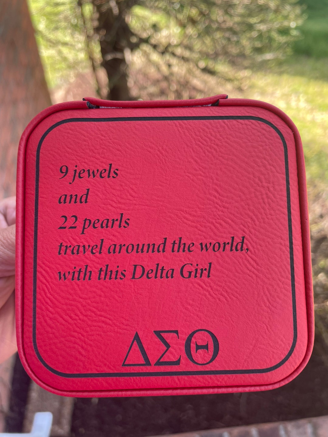Delta Sigma Theta Travel Jewelry Box - Etsy