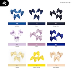 Mini Satin Bows, 1 Inch, 10 Pcs | Pre-tied Craft Bows | Tiny Bows for ...