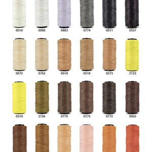 Waxed Polyester Cord 1.0mm, SETTANYL Waxed Polyester Thread for Beading ...