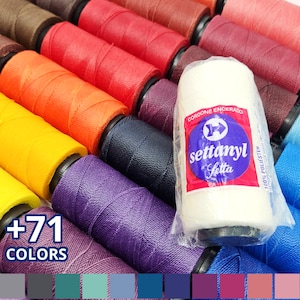 Waxed Polyester Cord 1.0mm, SETTANYL Waxed Polyester Thread for Beading ...