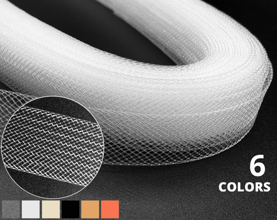 Horsehair Braid, Stiff Style, 3/4” or 20mm, Crinoline Mesh Netting. 100 ...