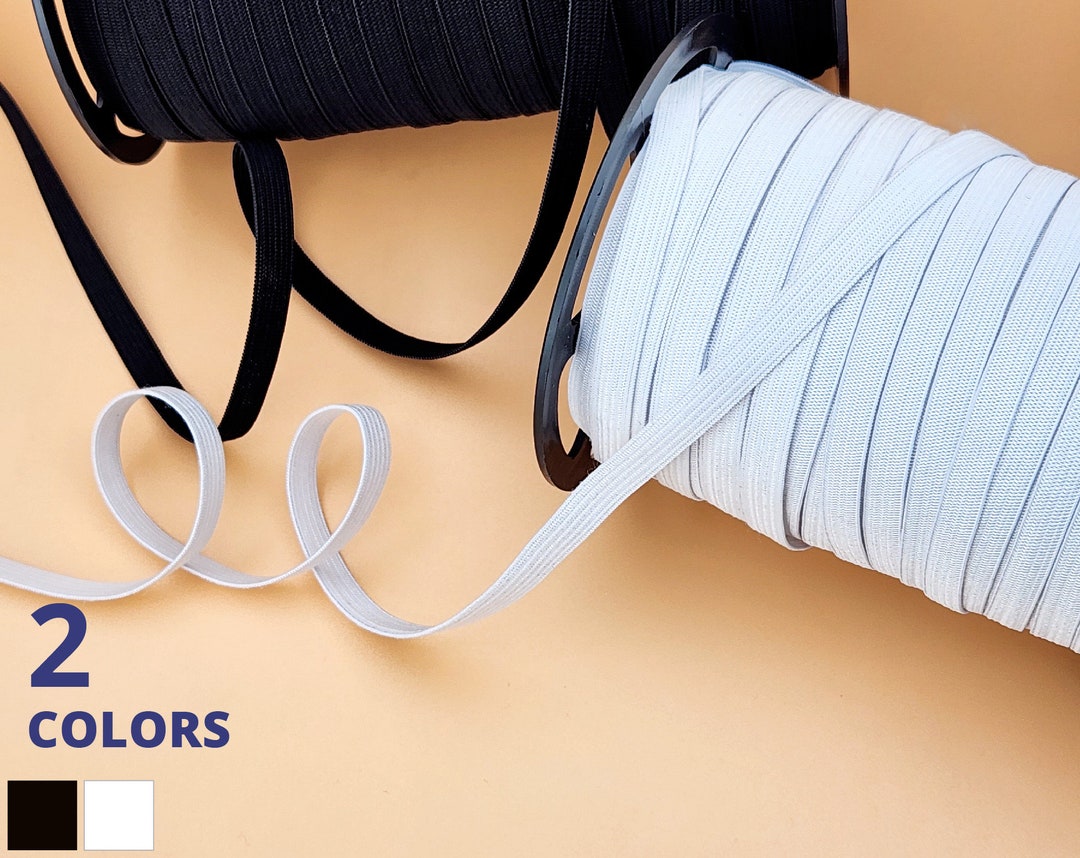 1/4 Inch Knit Elastic - High Strength Knit Elastic - Skinny Flat ...
