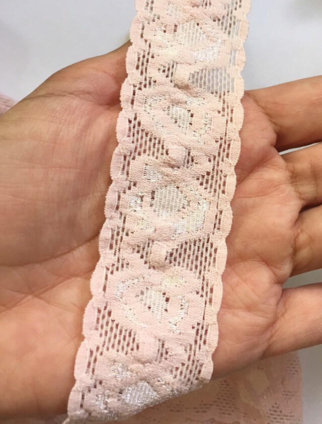 Lace Elastic 1 1/3" or 34mm - for Lingerie or Headbands - 25 Yds - Etsy