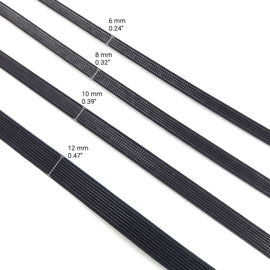 Sew-through Boning - 3 Yds - 4 Sizes - Sew-through Plastic Boning ...