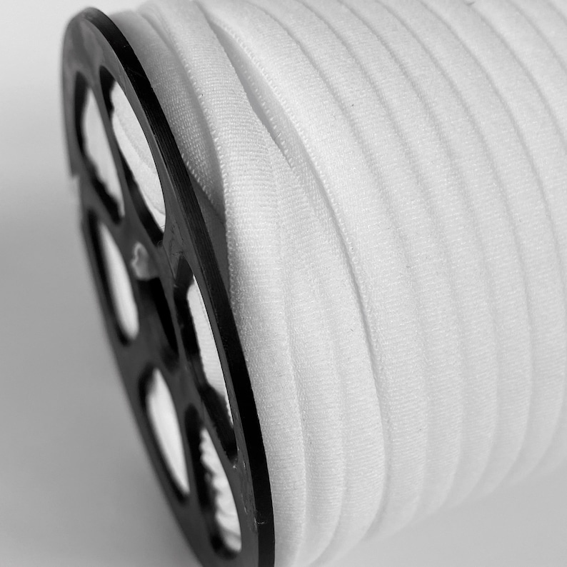Tubular Strap Elastic 1/6" (4.0mm) - 10 Yds - Extra Soft - Spaghetti ...