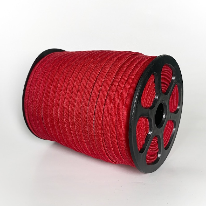 Tubular Strap Elastic 1/6" (4.0mm) - 10 Yds - Extra Soft - Spaghetti ...