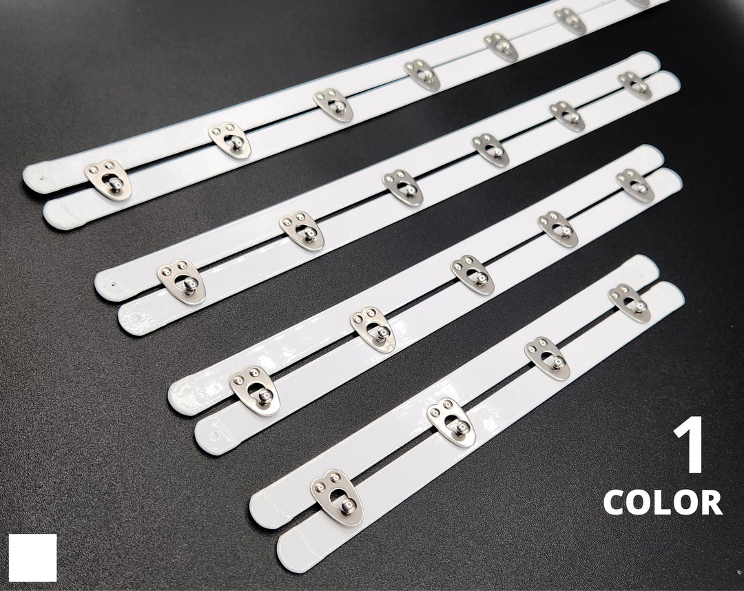 Steel Corset Busk | White and Silver | 4 Sizes Available, 8-10-12-14 ...