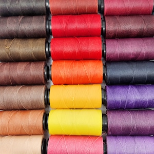 Waxed Polyester Cord 1.0mm, SETTANYL Waxed Polyester Thread for Beading ...