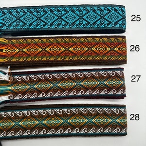 Woven Ribbon Trim 2 1/3 Inch Width 6cm Multicolor Ethnic Trim Woven in ...