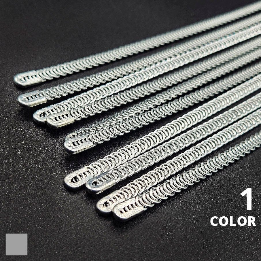 Steel Spiral Boning + Metal Ends | Galvanized Steel | 4 Sizes Available ...
