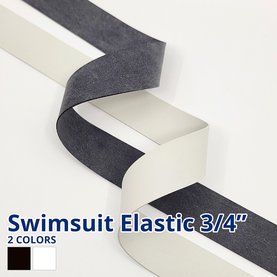 Swimsuit Elastic 3/4" | 5yds/10yds/50yds | Rubber Swimwear Elastic ...
