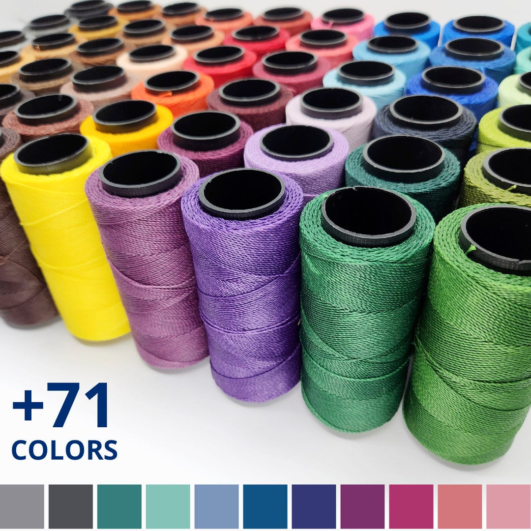 Waxed Polyester Cord 1.0mm, SETTANYL Waxed Polyester Thread for Beading ...