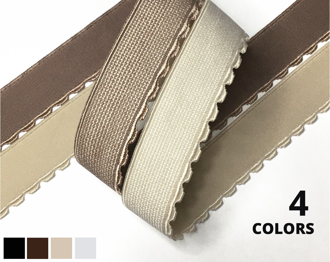 Base Elastic With Picot Edging 3/4" 20mm - Bra Base Elastic With Plush ...