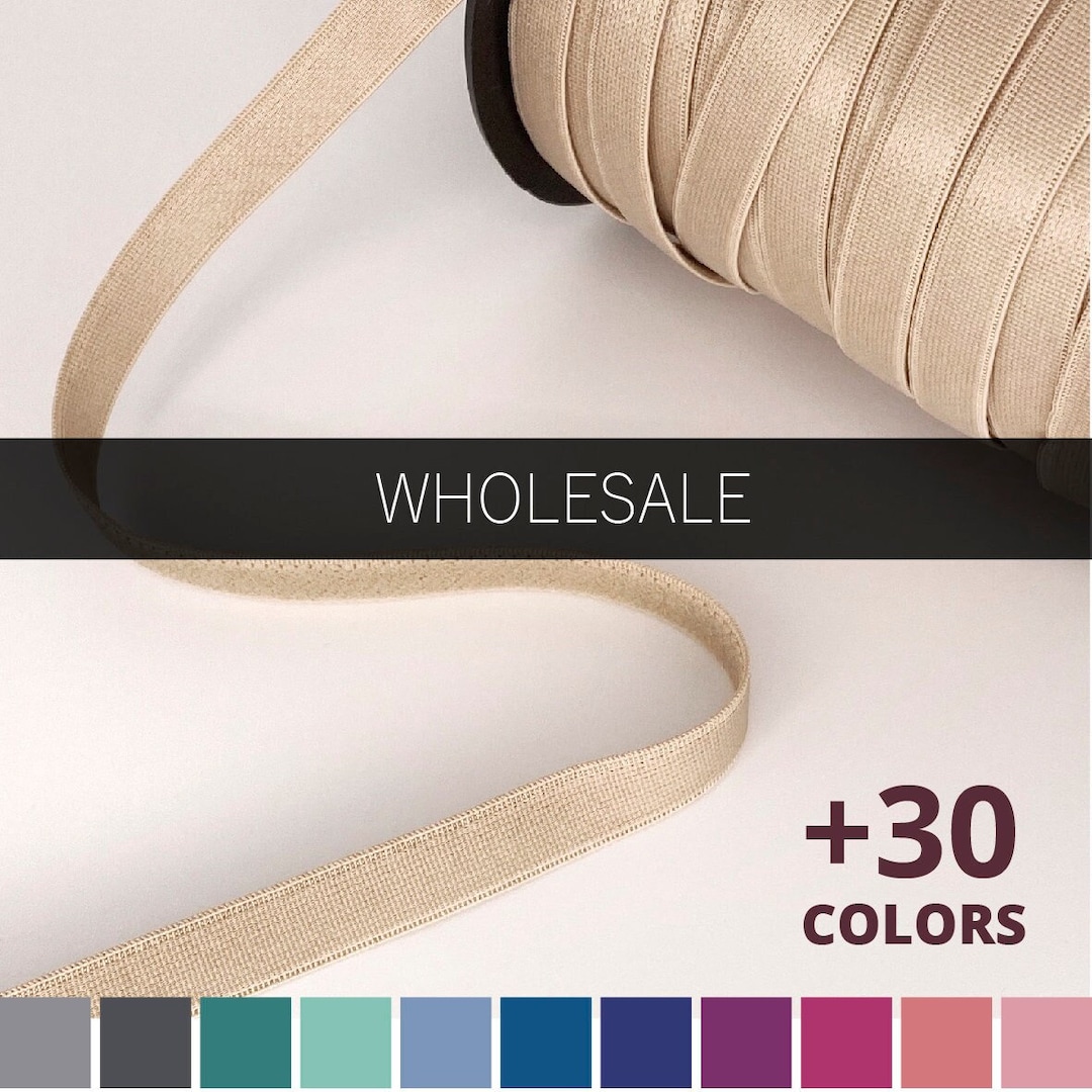 Bra Strap Elastic 3/8" or 10 Mm Assorted Colors, Normal Shine Semi ...