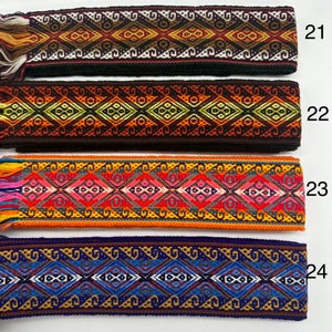Woven Ribbon Trim 2 1/3 Inch Width 6cm Multicolor Ethnic Trim Woven in ...