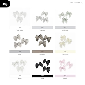 Mini Satin Bows, 1 Inch, 10 Pcs | Pre-tied Craft Bows | Tiny Bows for ...