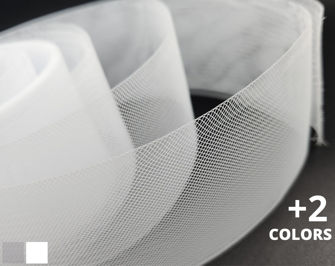 Horsehair Braid, Soft Style, 3” or 75mm, Crinoline Mesh Netting. 100% ...