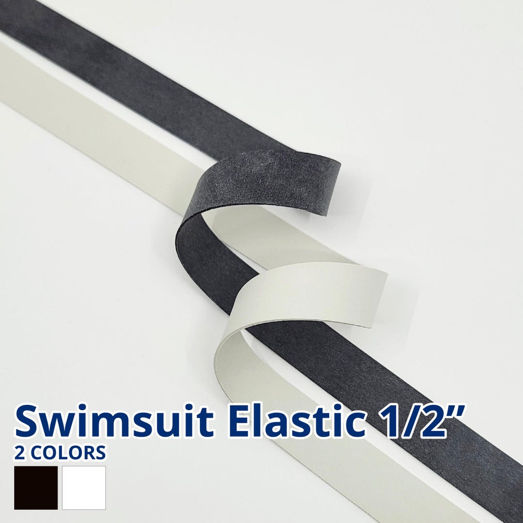 Swimsuit Elastic 1/2" 5 Yards - Rubber Swimwear Elastic - Swim Elastic ...