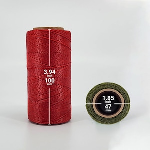 Waxed Polyester Cord 1.0mm, SETTANYL Waxed Polyester Thread for Beading ...