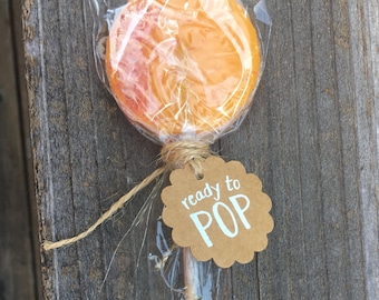 Set of 10 Handmade Ready to Pop Gift Tags-popcorn Tag-cake Pop - Etsy