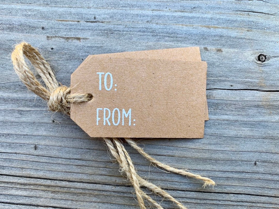 Handmade "to" and "from" Gift Tags-rustic Christmas Gift Tag-holiday ...