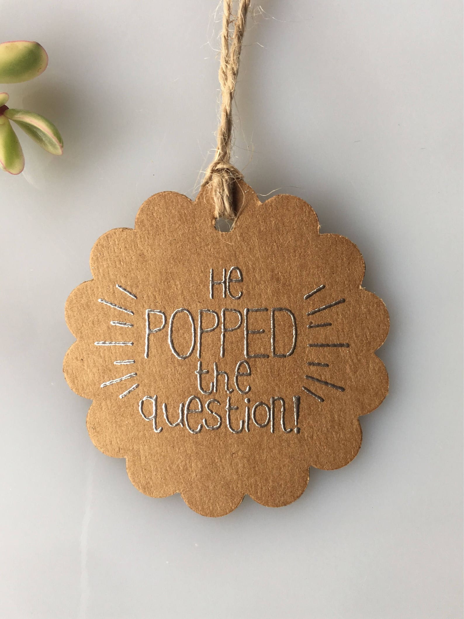 Set of 10 Handmade he POPPED the Question Favor - Etsy