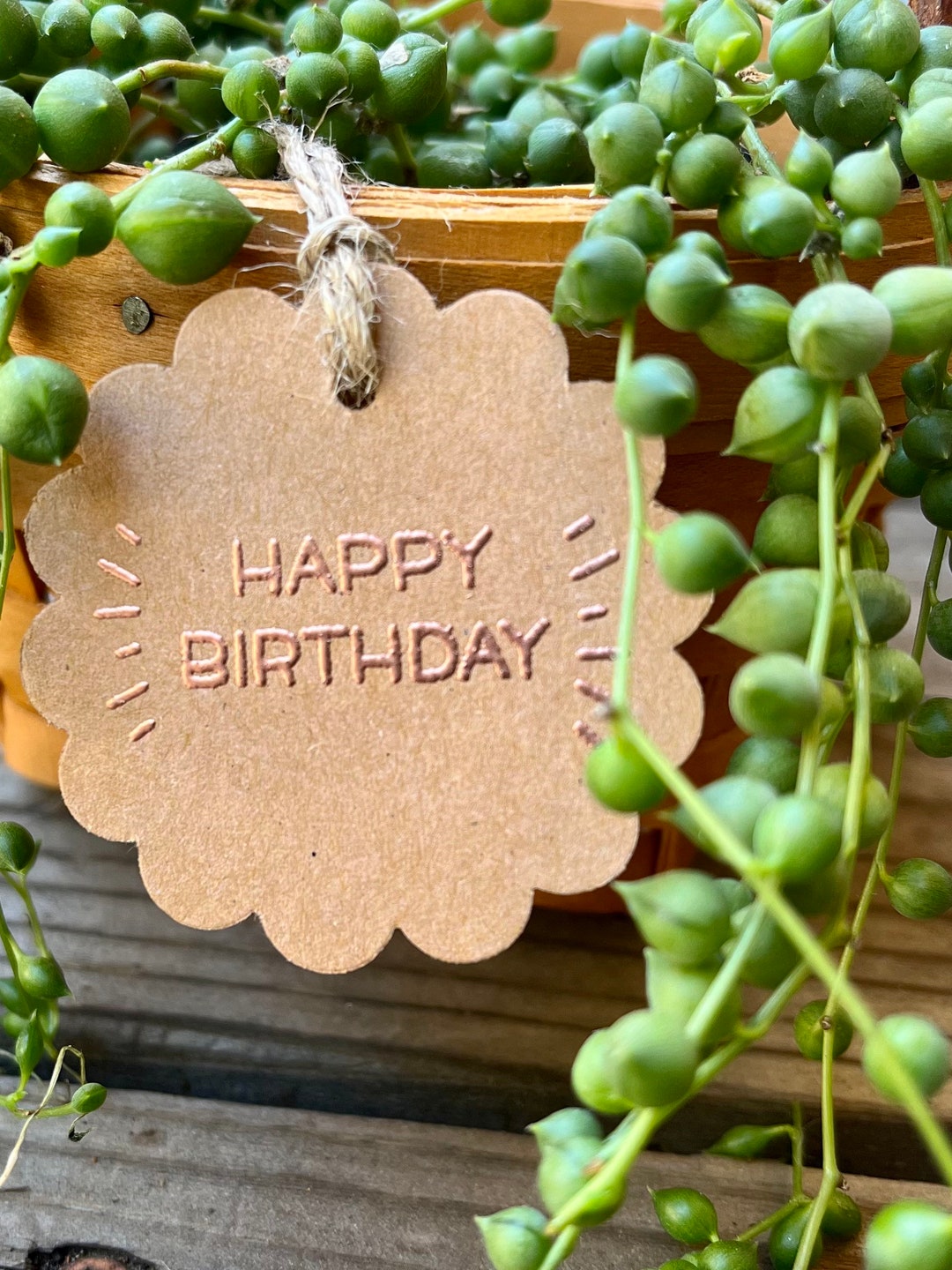 Handmade HAPPY BIRTHDAY Tags-hand Embossed Gift - Etsy