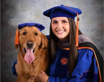 Dog Graduation Cap and Gown, Cat Graduation Cap and Gown, Pet ...