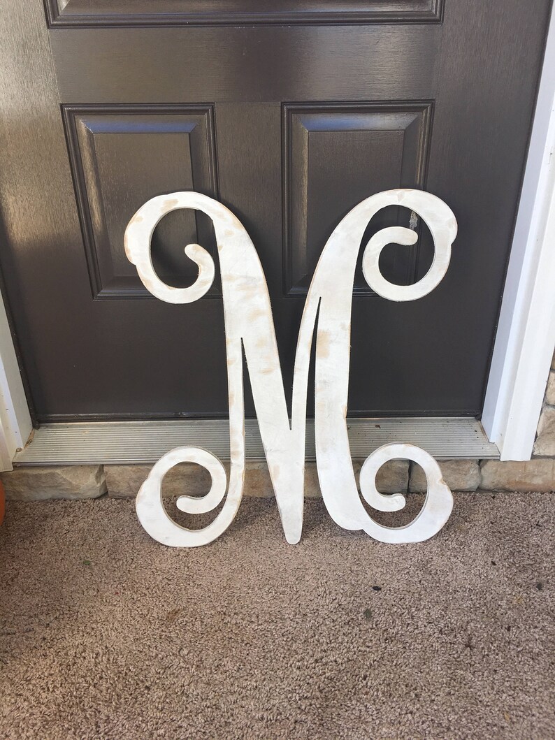 Monogram Letter Wooden Monogram Wall Hanging Monogram - Etsy