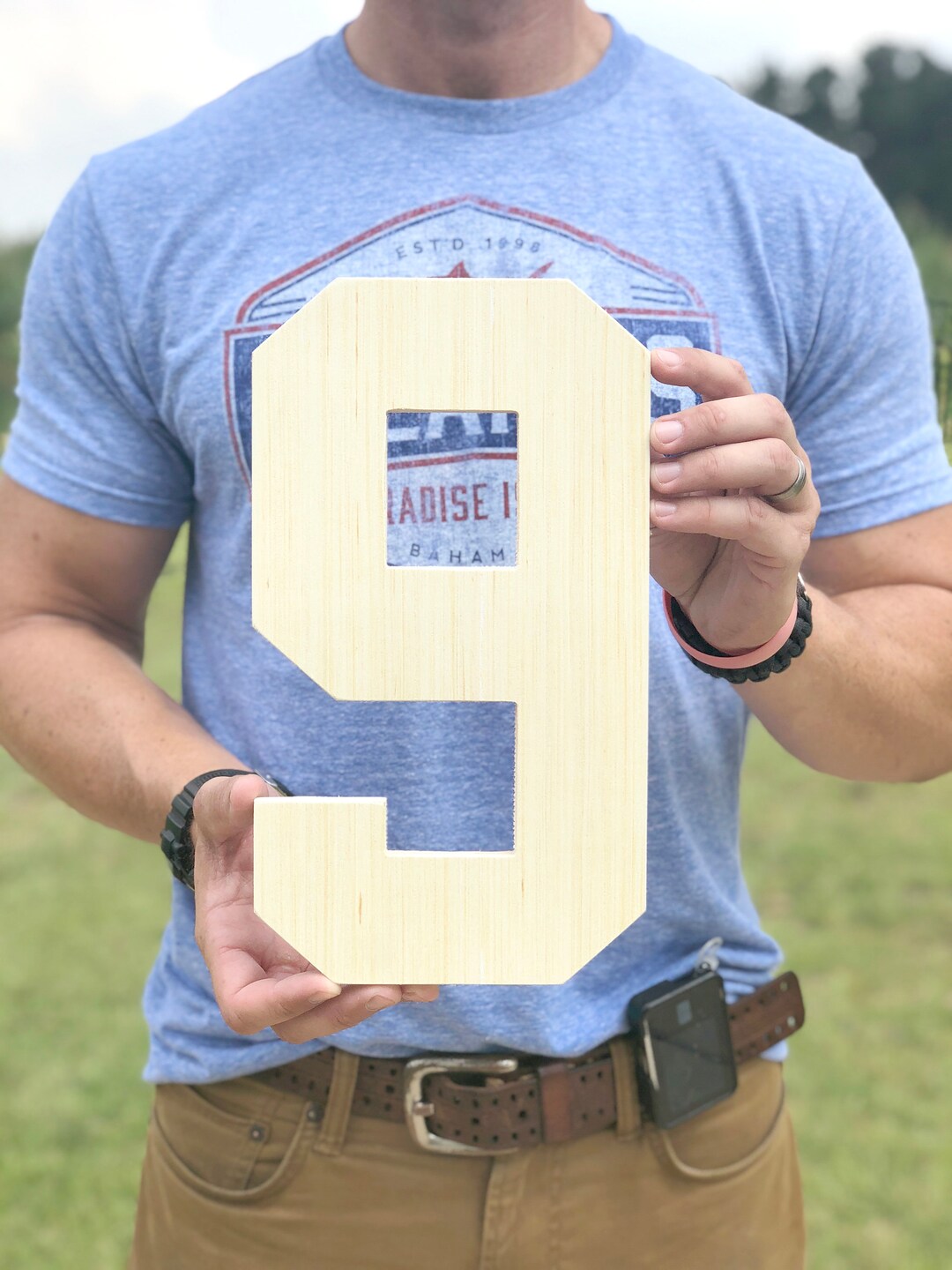 Large Wood Number Prop: Senior Sports Number - Etsy