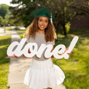 Done! Senior Prop Sign, Perfect for Your Senior Pictures! This Stylish ...