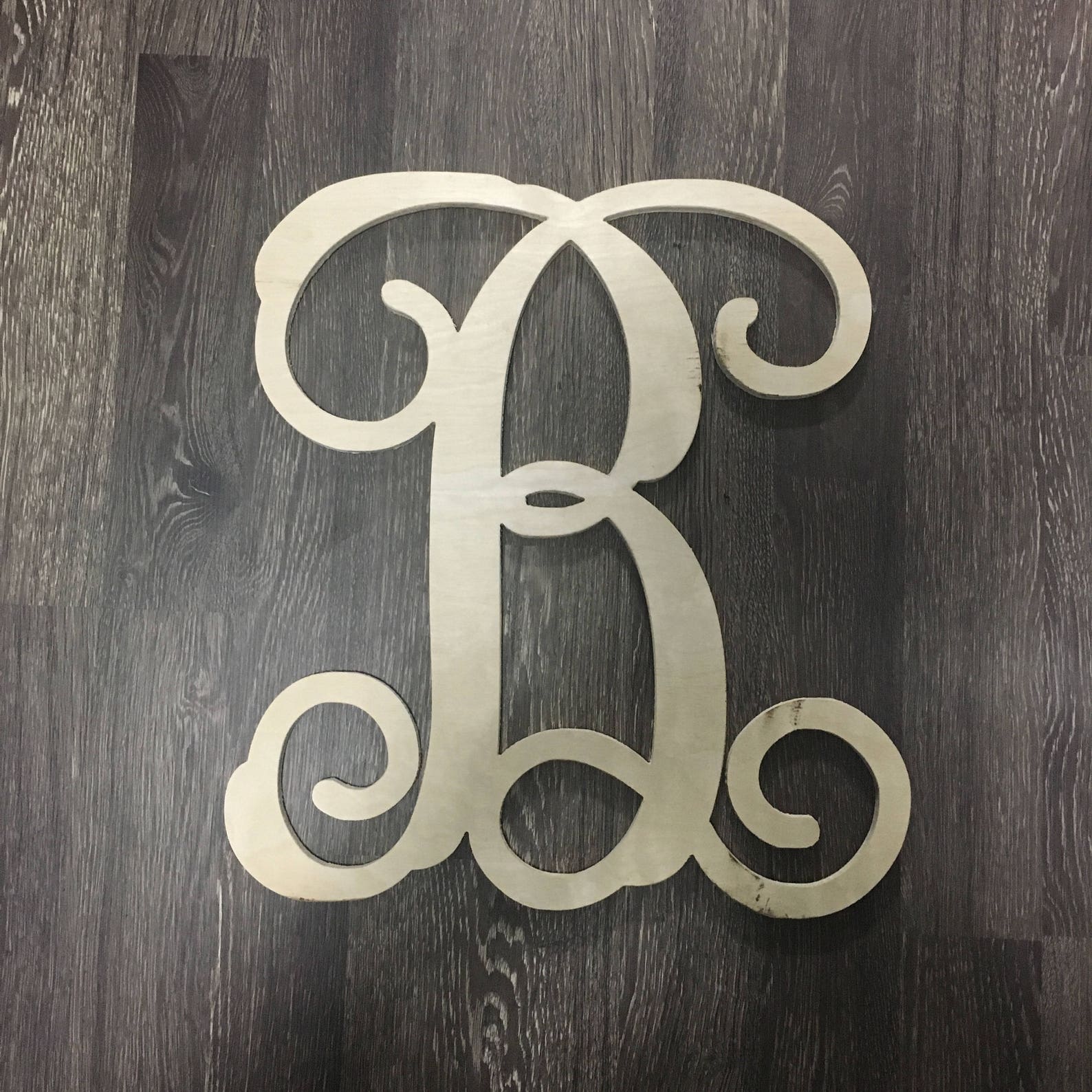 Monogram Letter Wooden Monogram Wall Hanging Monogram - Etsy