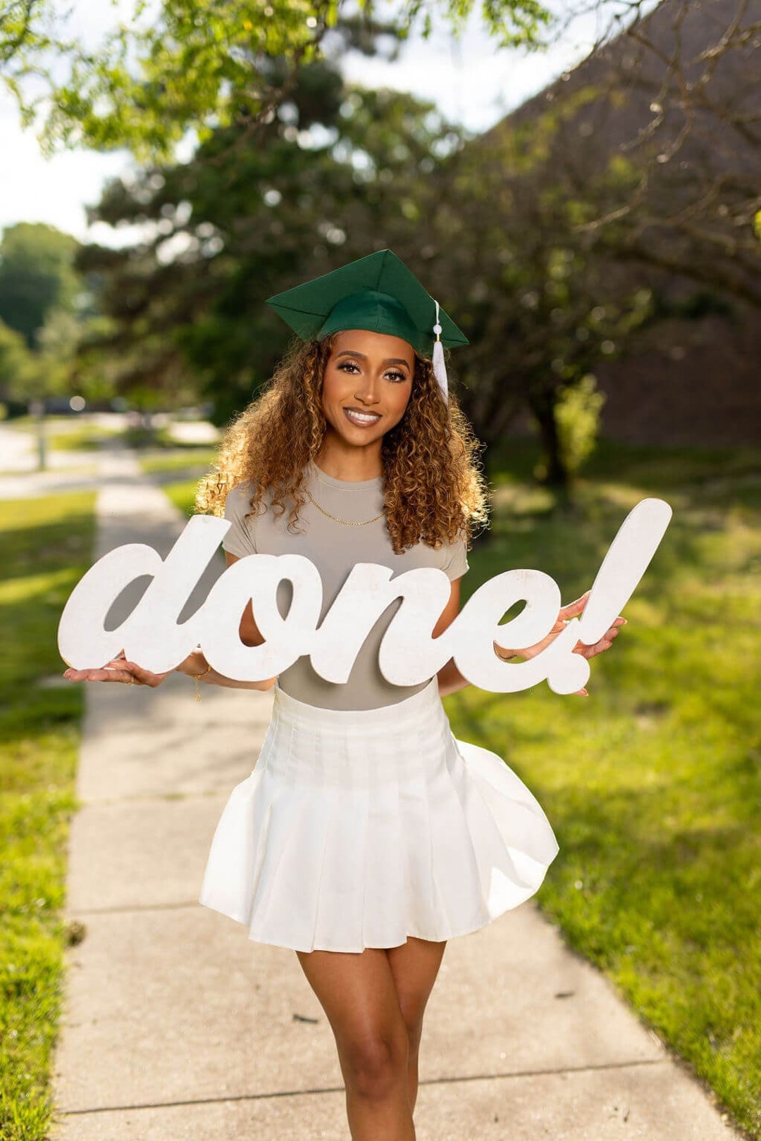 Done Senior Prop Sign, Perfect for Your Senior Pictures This Stylish ...
