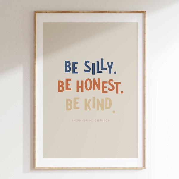 Be Silly Be Honest - Etsy