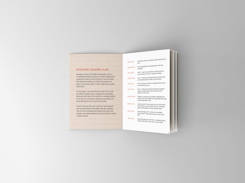 Ephesians Printable Booklet for Scribbling All Over Mark up - Etsy