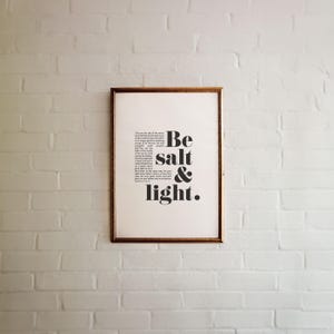 Be Salt and Light Print, Minimalist Christian Wall Art (digital ...