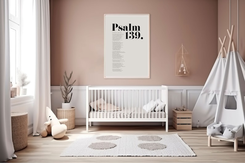 Psalm 139 Bible Verse Poster, Christian Scripture (digital Download) - Etsy