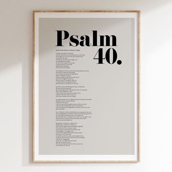Psalm 40 - Etsy